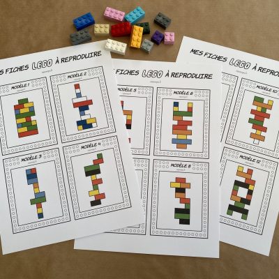 Atelier autonome : mes petites fiches Lego à reproduire - Un jour un jeu