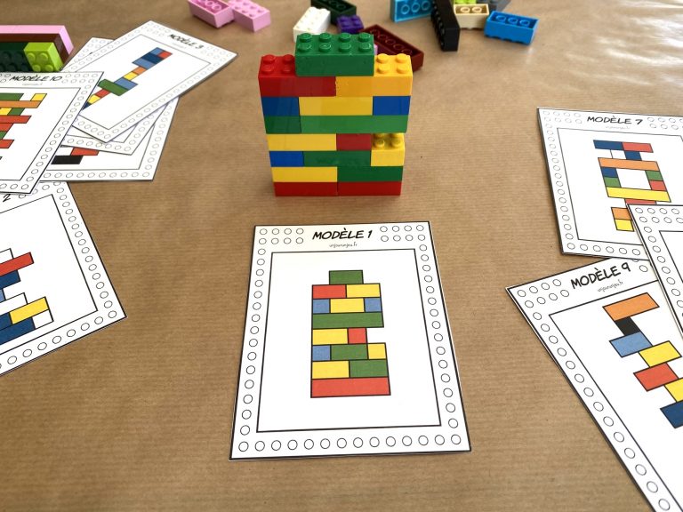Atelier autonome : mes petites fiches Lego à reproduire - Un jour un jeu