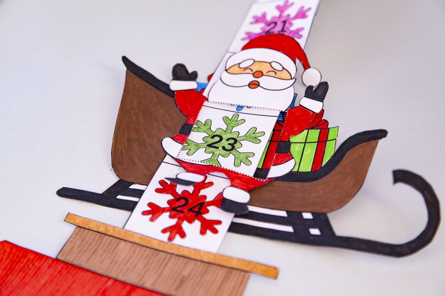 Bricolage : mon décompte avec le père Noël - Un jour un jeu