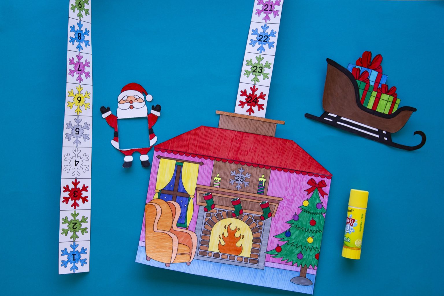 Bricolage : mon décompte avec le père Noël - Un jour un jeu