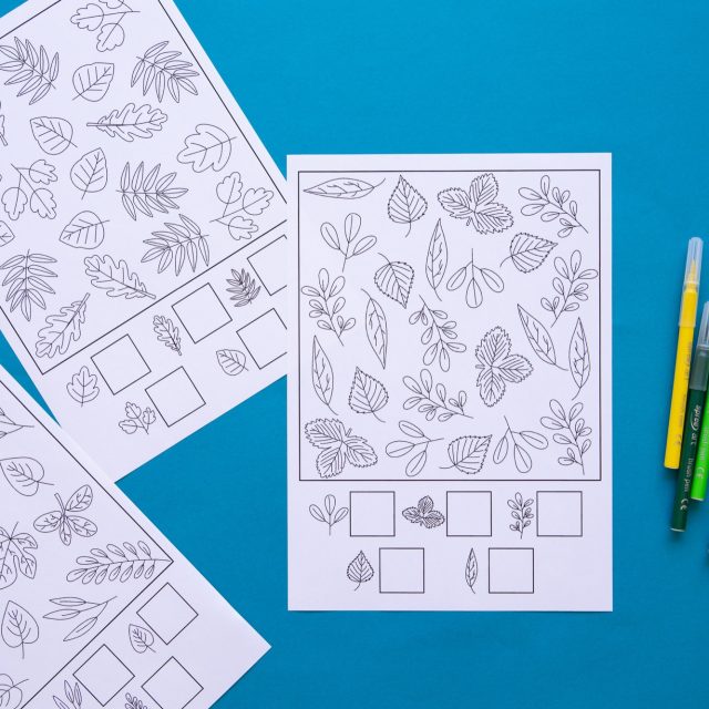 Mes feuilles d'automne à dénombrer - Un jour un jeu