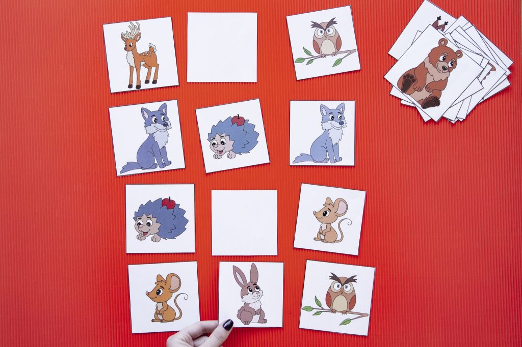 Mon memory des animaux de la forêt - Un jour un jeu