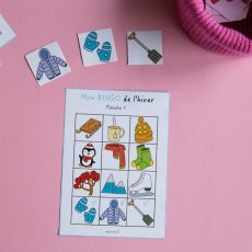Jeu à partager : mon bingo de l'hiver - Un jour un jeu