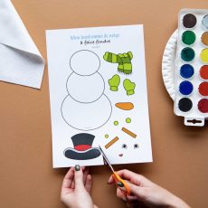 Bricolage d'hiver : mon bonhomme de neige qui fond - Un jour un jeu