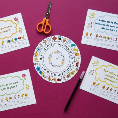 Mes messages printaniers à décoder - Un jour un jeu