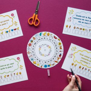 Mes messages printaniers à décoder - Un jour un jeu