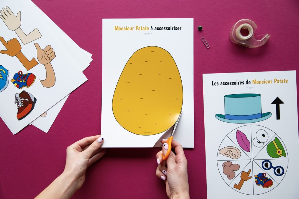 Atelier créatif avec Monsieur Patate et ses accessoires - Un jour un jeu