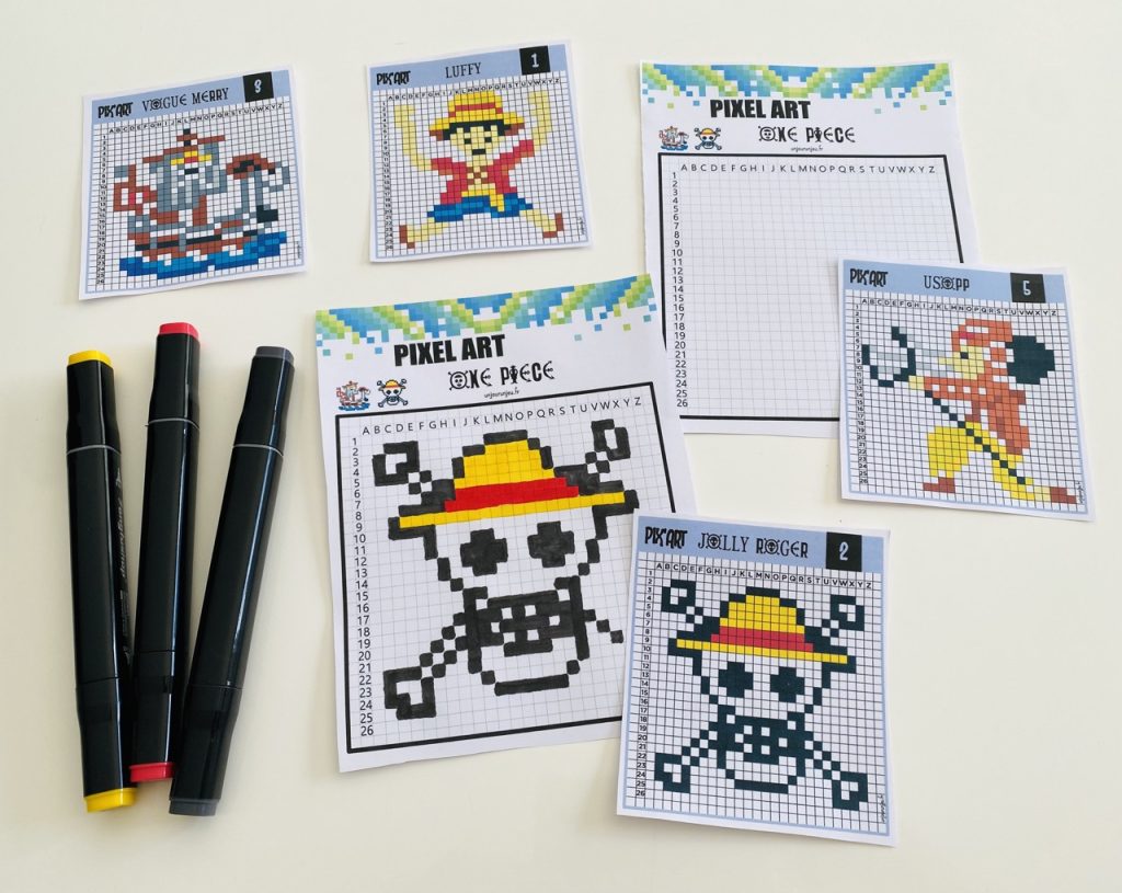 Symétrie : mes cartes Pixel Art - Un jour un jeu