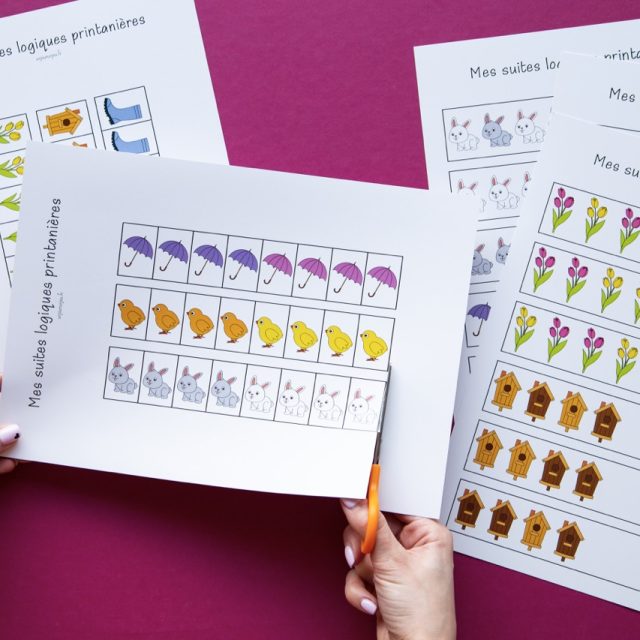 Mes suites logiques du printemps à compléter - Un jour un jeu