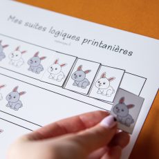 Mes suites logiques du printemps à compléter - Un jour un jeu