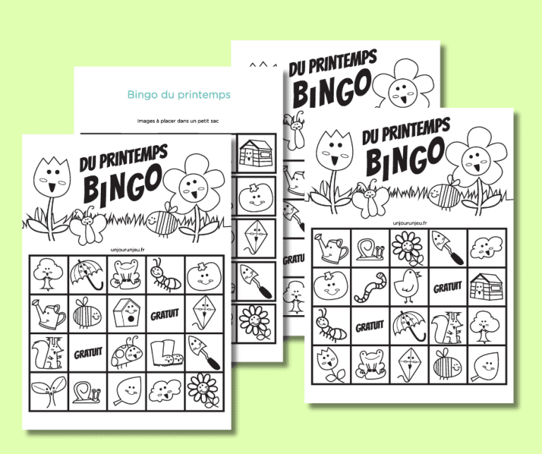 Le BINGO du printemps, à vous de jouer ! - Un jour un jeu