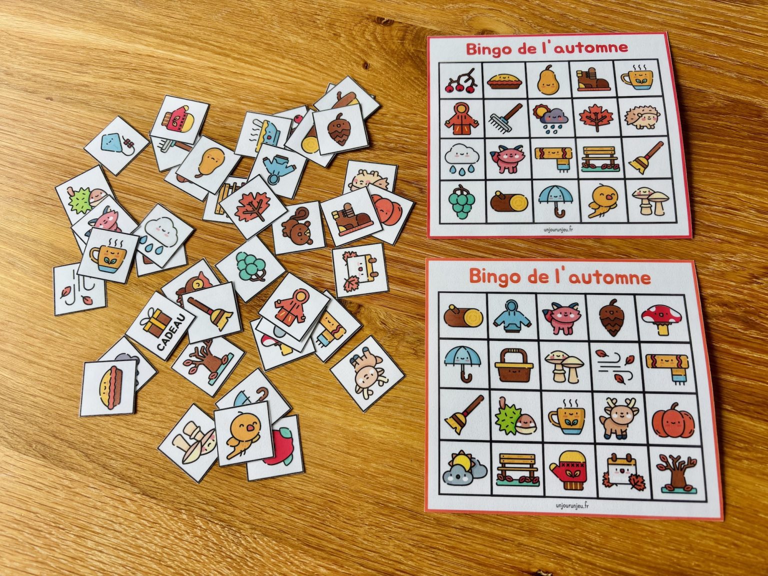Le bingo de l’automne pour jouer en famille ou en classe - Un jour un jeu