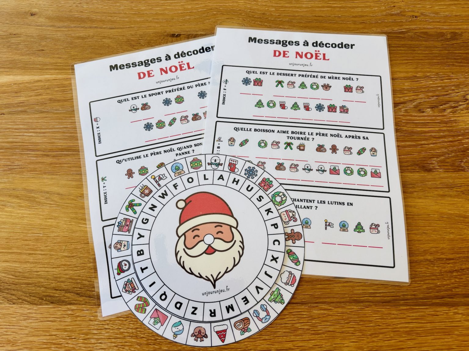 Décodeur de Noël : messages secrets à décrypter - Un jour un jeu