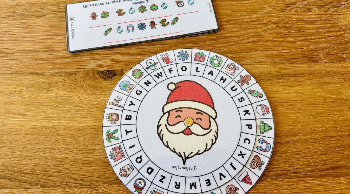 Décodeur de Noël : messages secrets à décrypter - Un jour un jeu