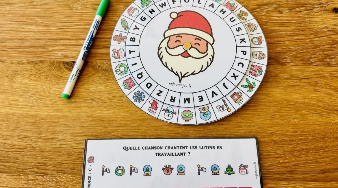 Décodeur de Noël : messages secrets à décrypter - Un jour un jeu