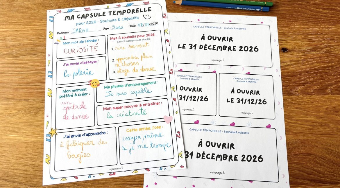 Capsule temporelle : souhaits à redécouvrir en fin d'année - Un jour un jeu